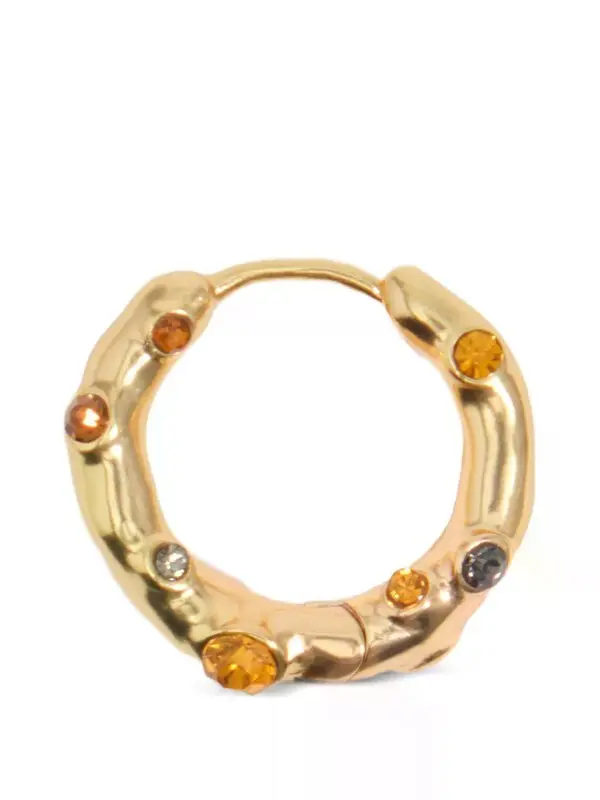 Bimba Y Lola Crystal Embellished Hoop Earrings