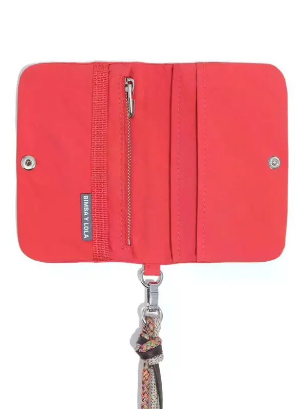 Bimba Y Lola Logo-plaque Braided-strap Wallet