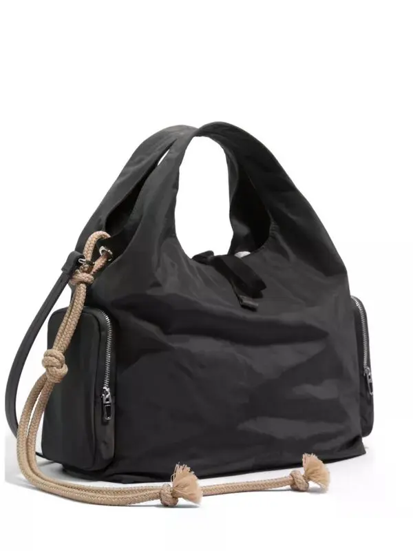 Bimba Y Lola Rope-detail Shoulder Bag - Grey