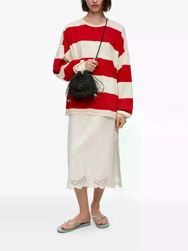 Bimba Y Lola Mini Plaited Leather Bucket Bag