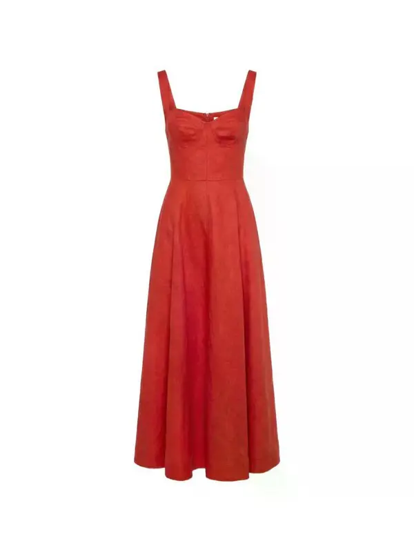 NICHOLAS Anya Panelled Sleeveless Dress - Red