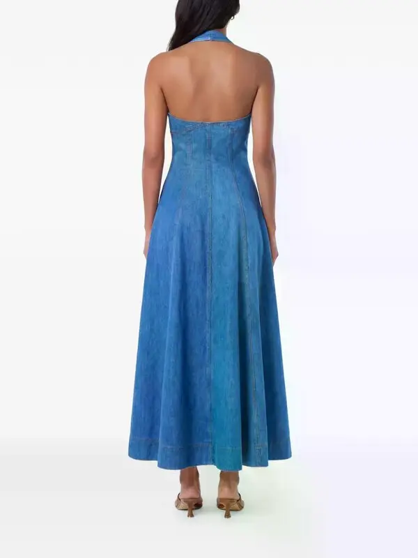 NICHOLAS Halterneck Zip-front Dress