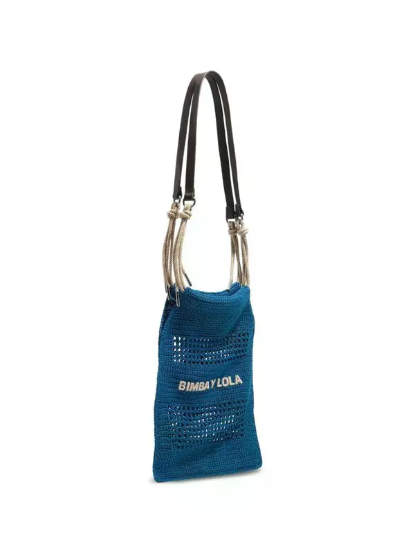 Bimba Y Lola Crochet Shoulder Bag - Blue