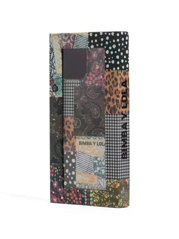 Bimba Y Lola Patchwork-print Iphone 16 Pro Max Phone Case - Brown