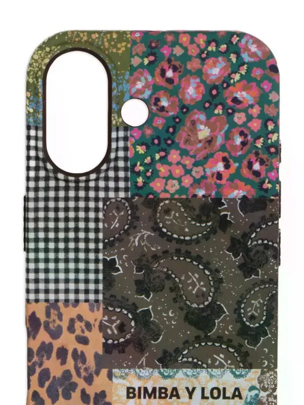 Bimba Y Lola Patchwork-print Iphone 16 Phone Case