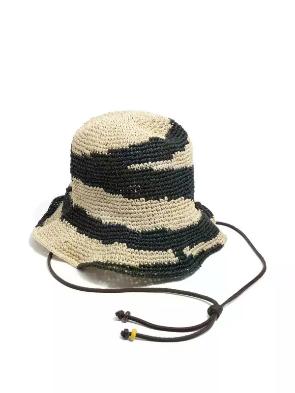 Bimba Y Lola Zebra Pattern Bucket Hat - Black