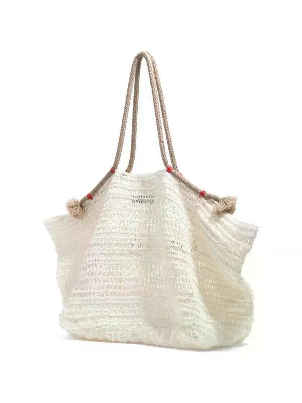 Bimba Y Lola Large Woven Tote Bag