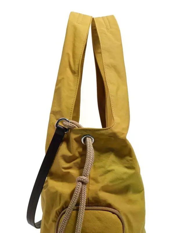 Bimba Y Lola Large Paper Pocket Shoulder Bag - Yellow