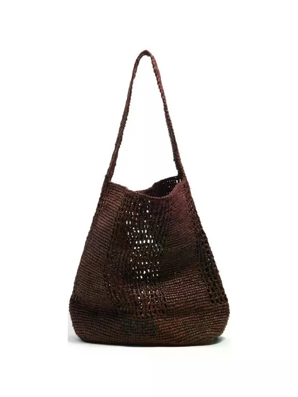 Bimba Y Lola Raffia Shoulder Bag - Brown