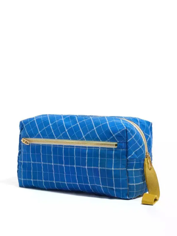Bimba Y Lola Check Embroidered Make Up Bag