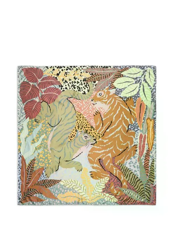 Bimba Y Lola Wild Tiger-print Scarf - Neutrals