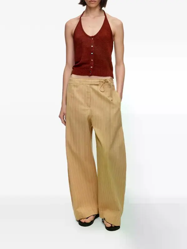 Bimba Y Lola Striped Barrel Trousers