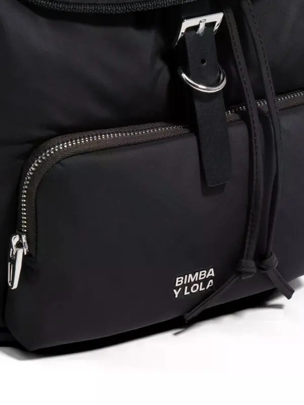 Bimba Y Lola Buckle-strap Drawstring Backpack