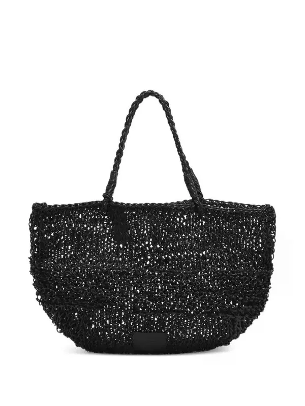 Bimba Y Lola Medium Mesh Shoulder Bag With Leather Details