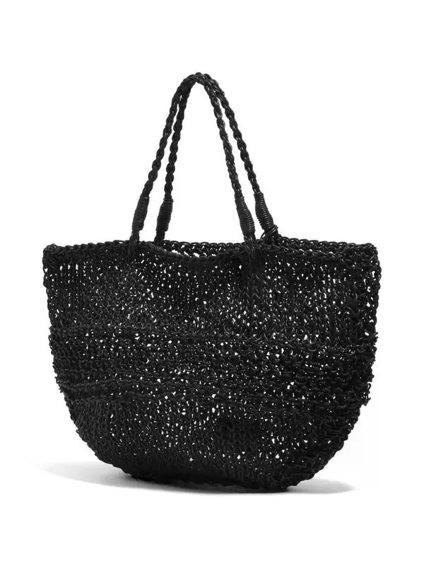 Bimba Y Lola Medium Mesh Shoulder Bag With Leather Details