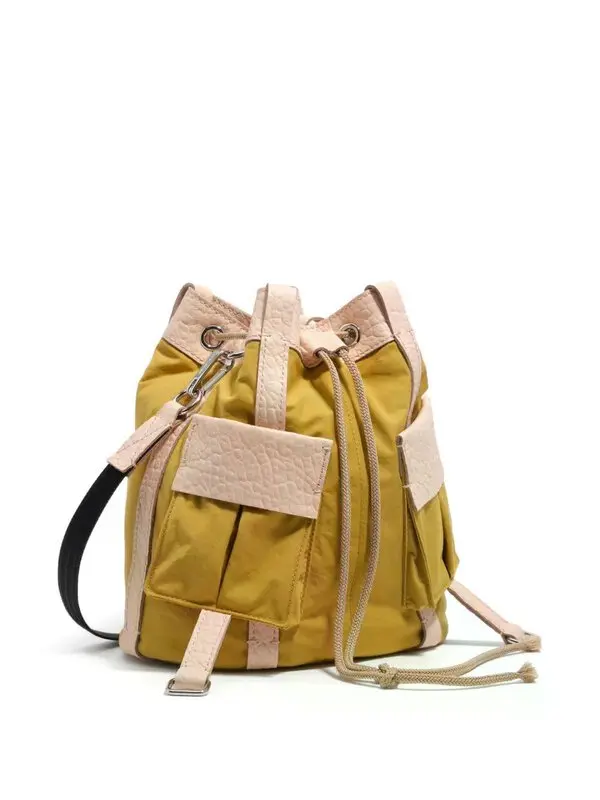 Bimba Y Lola Small Grained-leather Bucket Bag