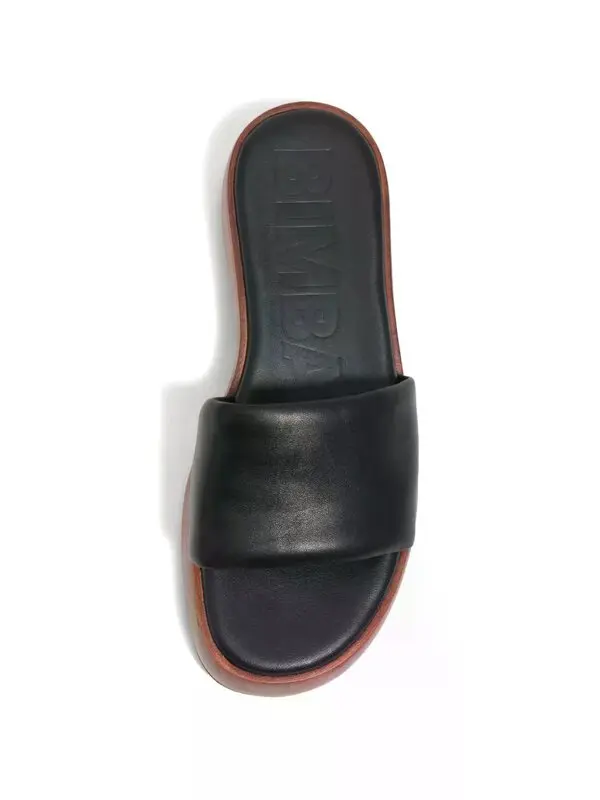Bimba Y Lola Leather Platform Sandals