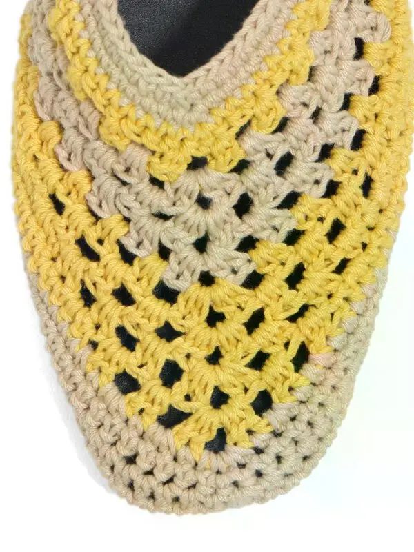 Bimba Y Lola Crochet Knit Ballet Flats
