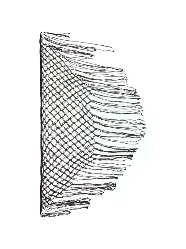 Bimba Y Lola Open-knit Fringed Scarf