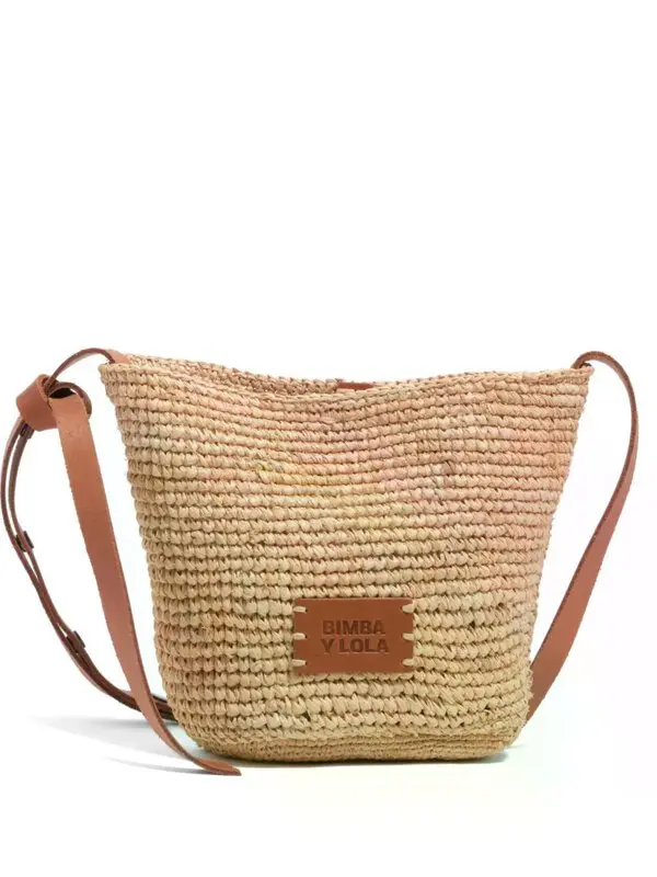 Bimba Y Lola Woven Shoulder Bag - Neutrals