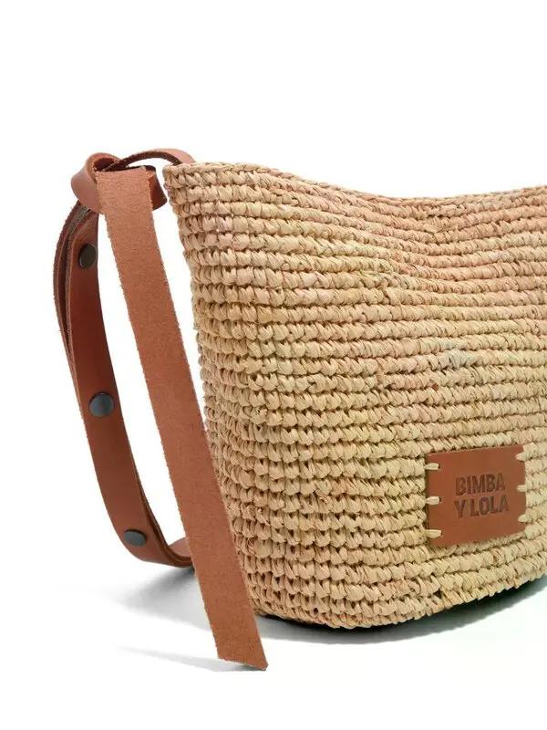 Bimba Y Lola Woven Shoulder Bag - Neutrals