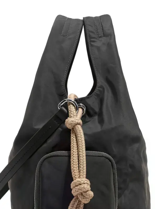 Bimba Y Lola Medium Rope-detail Shoulder Bag - Grey