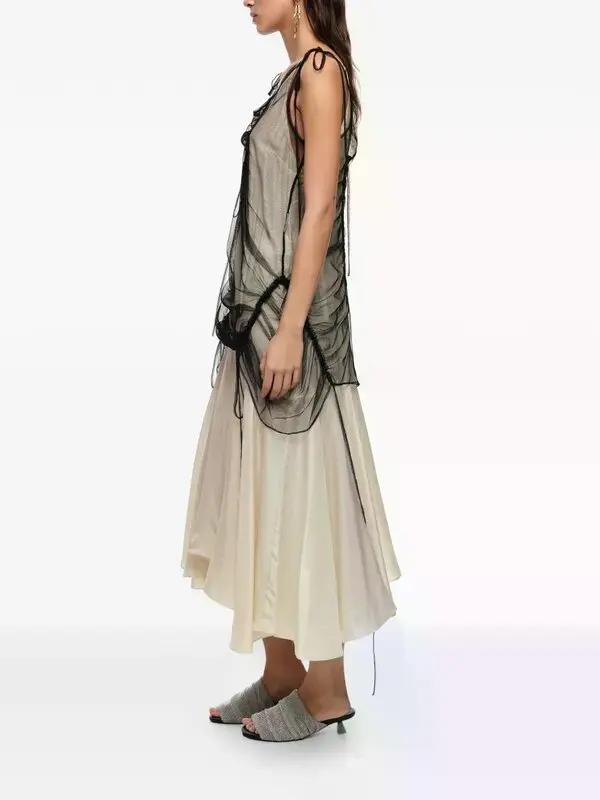 Bimba Y Lola Gathered Midi Dress