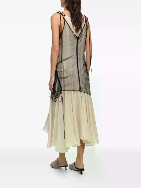 Bimba Y Lola Gathered Midi Dress