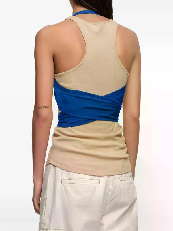Bimba Y Lola Layered Halterneck Top