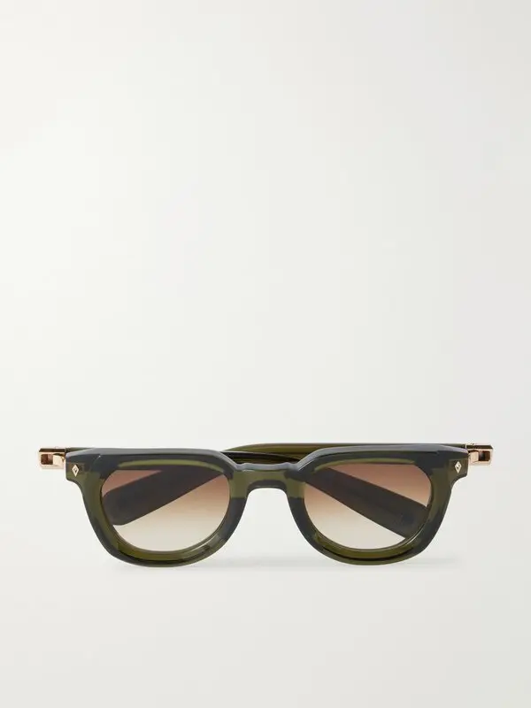 SATO Keïd' D-frame Acetate Sunglasses - Green