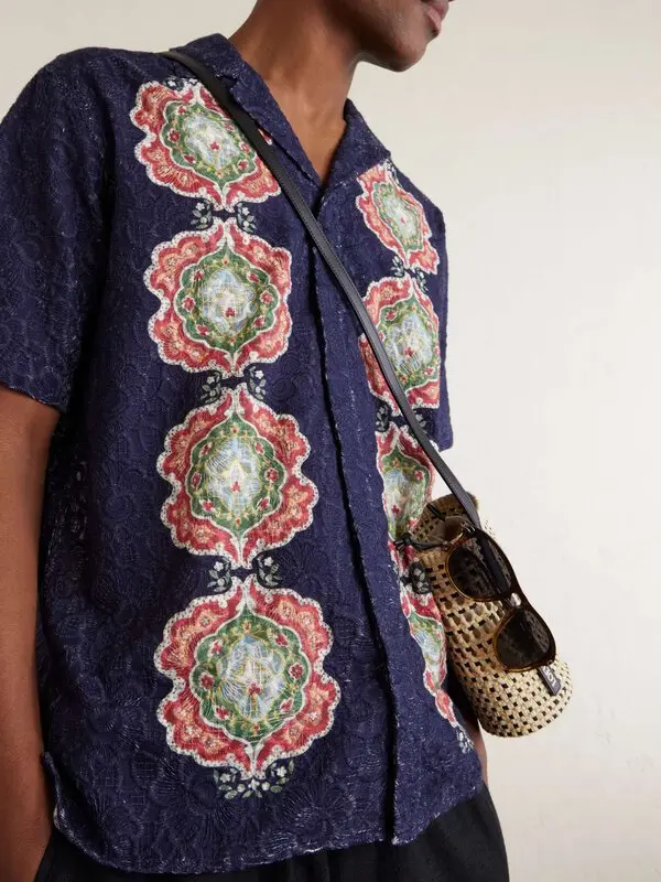 Orlebar Brown Broderie Anglaise Cotton Shirt