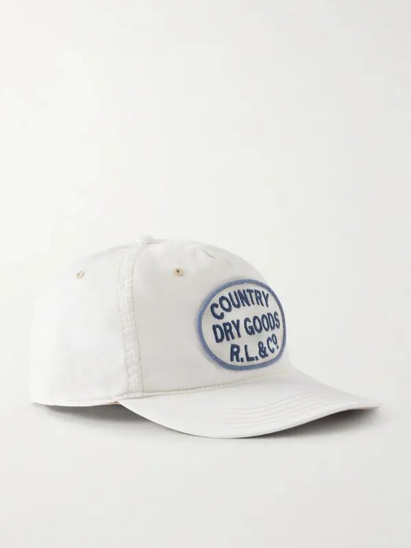 Polo Ralph Lauren Embroidered Cotton-twill Baseball Cap - White
