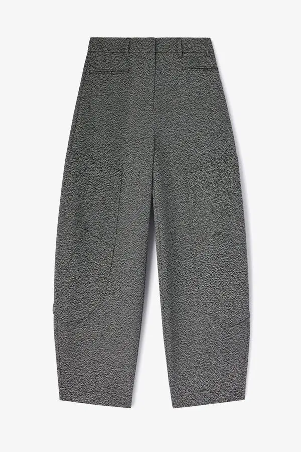 GANNI Tailored Trousers With Patch Details - Black