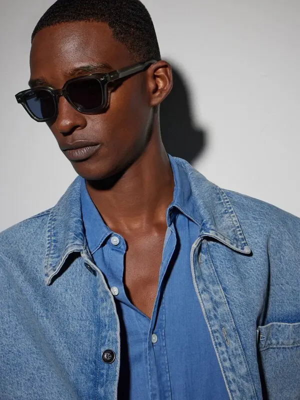 AHLEM Saint Georges D-frame Sunglasses - Green