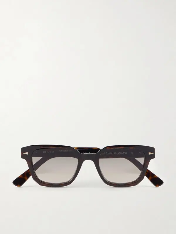AHLEM Saint Georges D-frame Acetate Sunglasses - Tortoiseshell