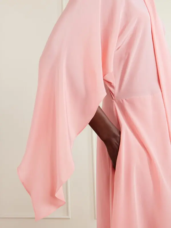 Stella McCartney Tie-detailed Silk Midi Dress