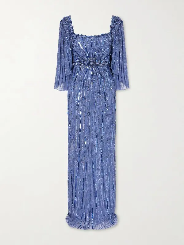jenny packham pale blue dress Mara Gown - Smoky Blue