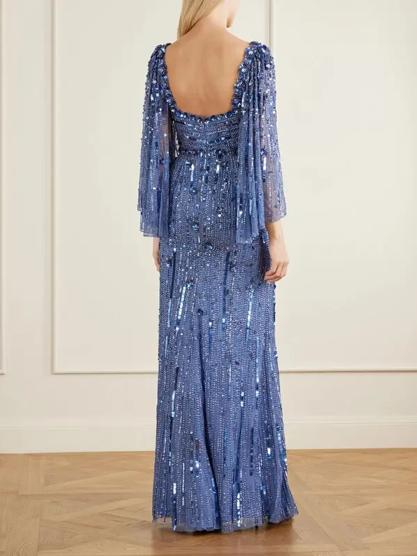 Jenny Packham Sequin-embellished Tulle Gown