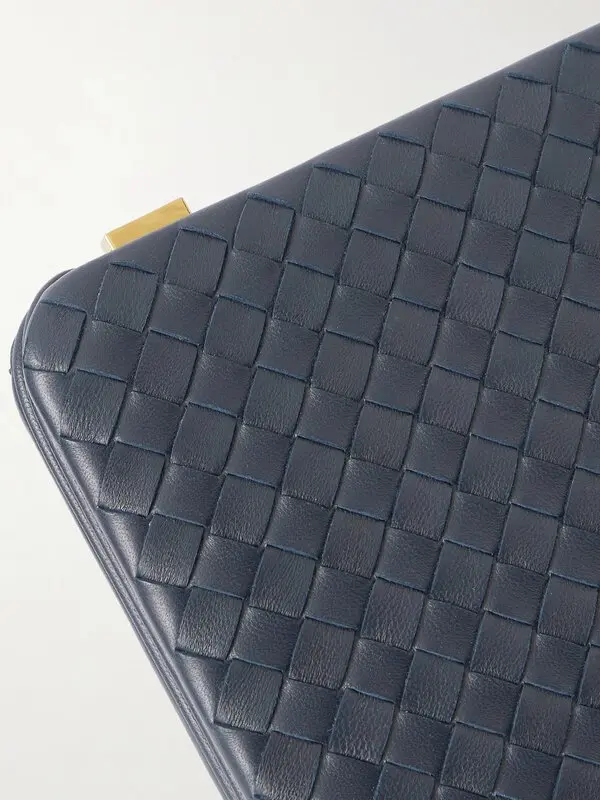 Bottega Veneta Mezzanotte Intrecciato Leather Wallet