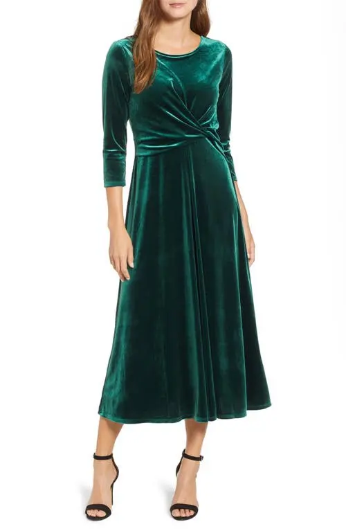 Chaus Velvet Midi Dress