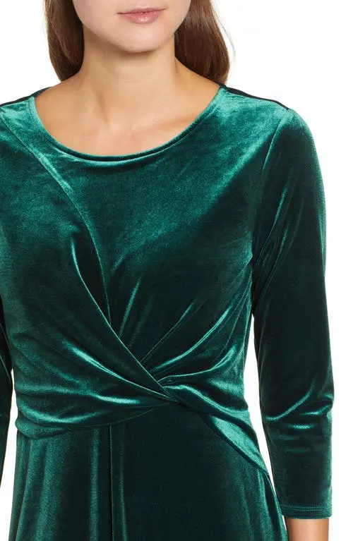 Chaus Velvet Midi Dress