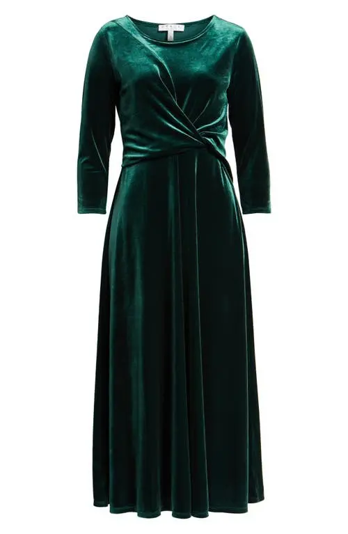 Chaus Velvet Midi Dress