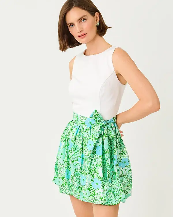 Lilly Pulitzer® Rosemary Bubble Skirted Romper - Mint Condition Burst Of Joy