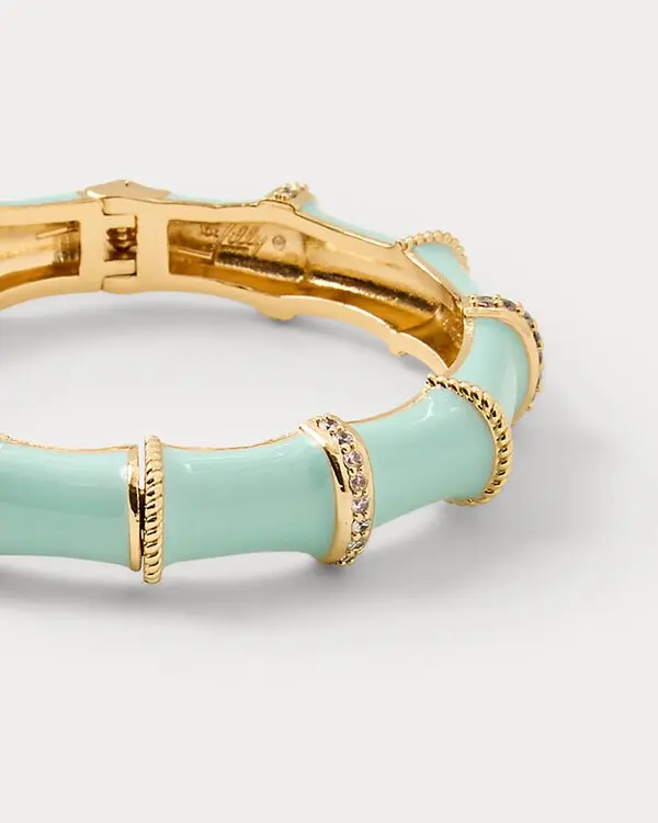 Lilly Pulitzer® Enamel Hinged Bracelet With Sun Shell And Stone Details