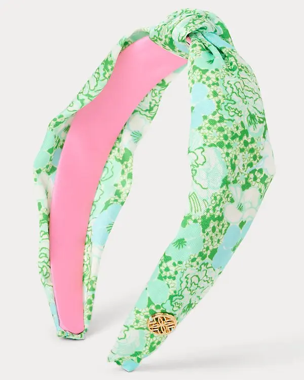 Lilly Pulitzer® Twist Knot Headband With Gold Emblem