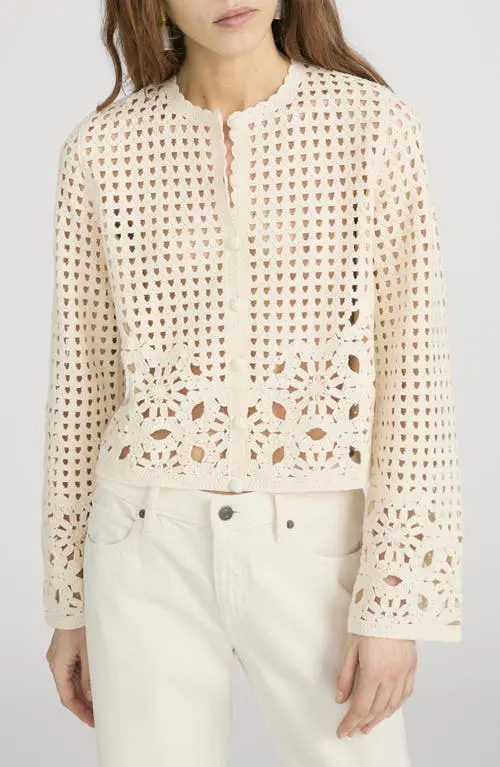 FRAME The Postcard Open Stitch Cardigan