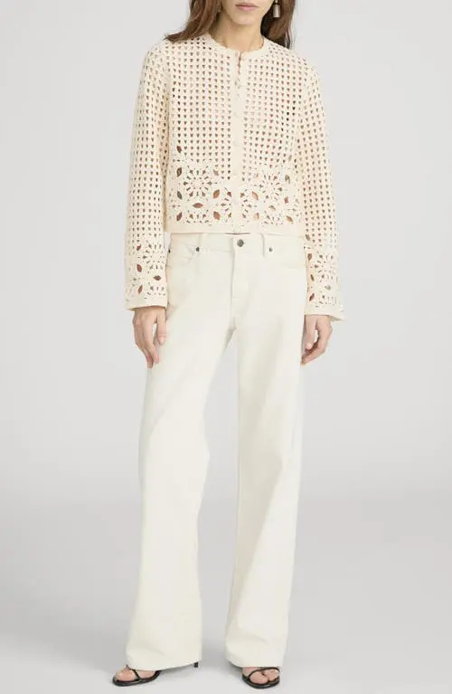FRAME The Postcard Open Stitch Cardigan