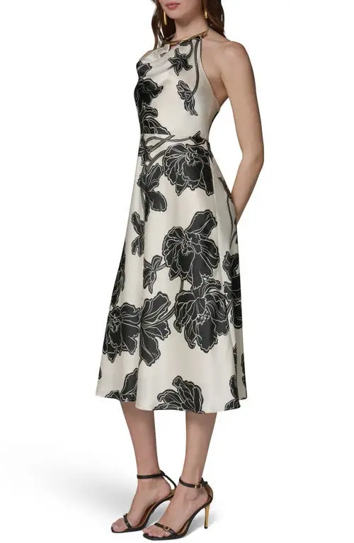 Donna Karan New York Floral Midi Dress