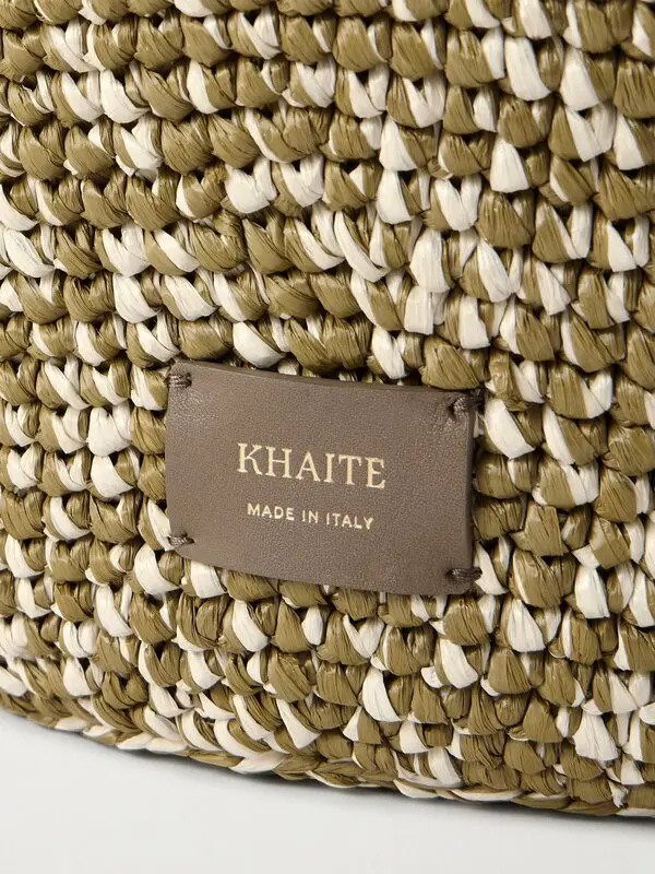 Khaite Lotus Medium Two-tone Woven Tote