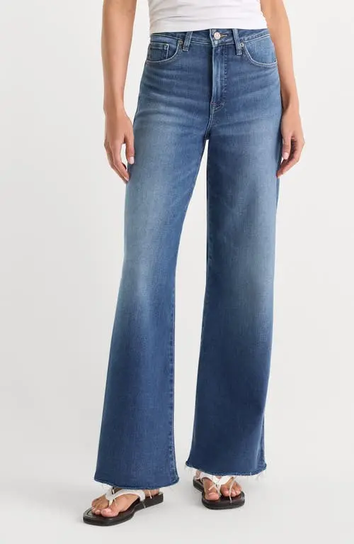 Good American Soft-tech High Waist Wide Leg Jeans